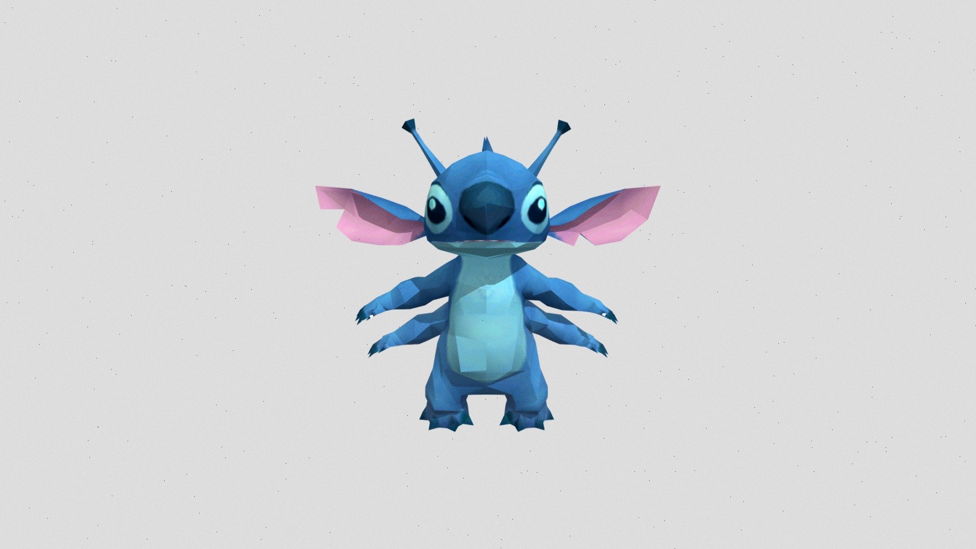 stitch MONSTER Disney friends version - Download Free 3D model by Cutie ...