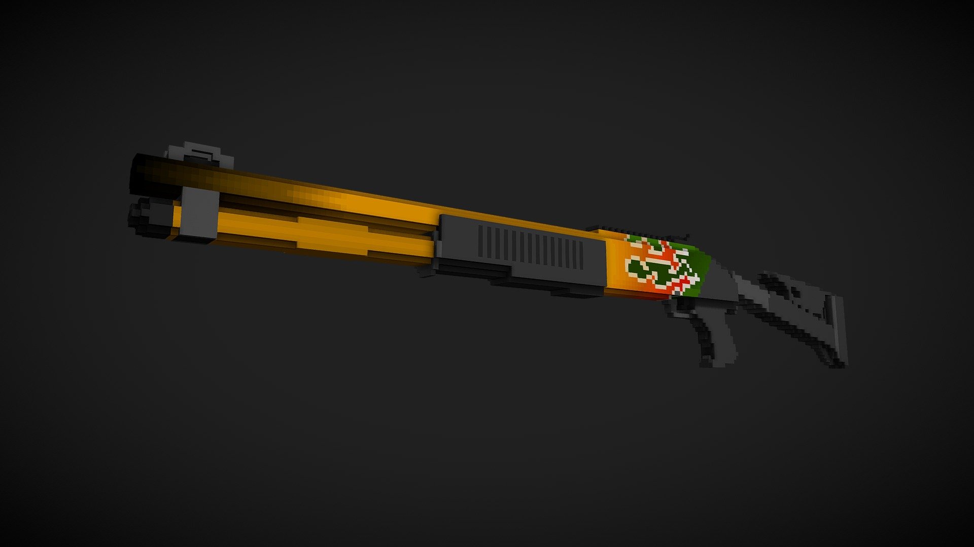 XM1014 | Teclu Burner - Voxel Art - 3D model by Tung Linh (@tlinhh.41 ...