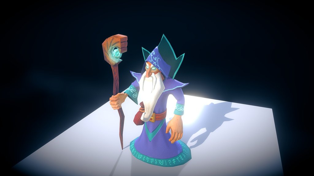 Archane Wizard - 3D model by pixelnomialstudios [1248b69] - Sketchfab
