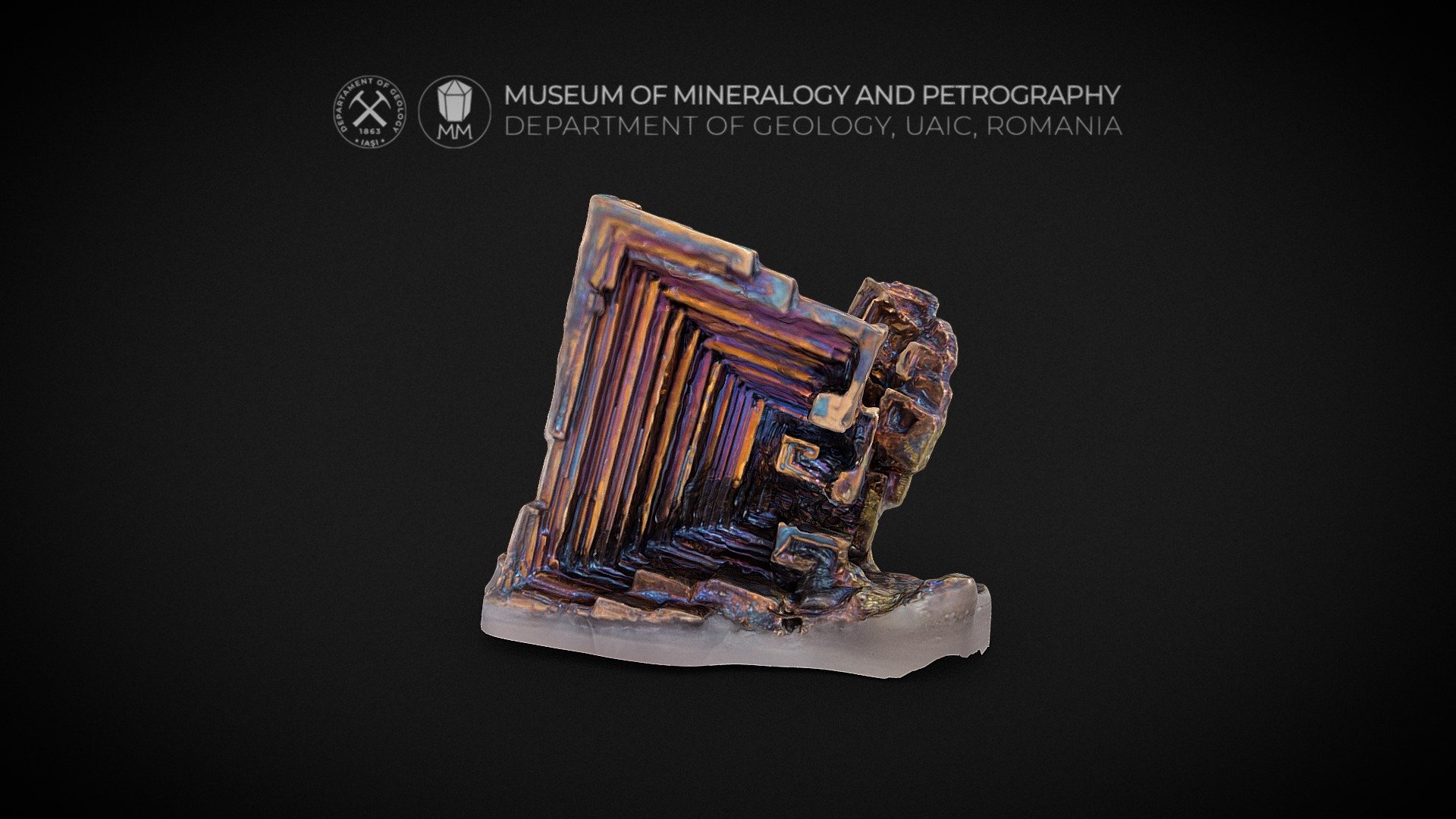 Synthetic Bismuth with a "stair-step" structure - 3D model by Museum of ...