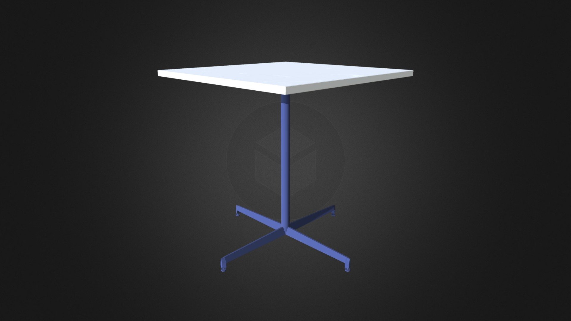 Square Metal Table D Model - Buy Royalty Free 3D model by cgaxis ...