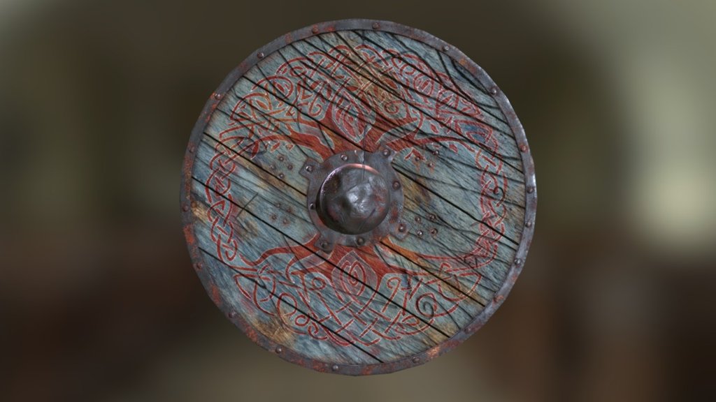 Shield "Yggdrasil" - 3D model by saint_sellotape [12491ff] - Sketchfab