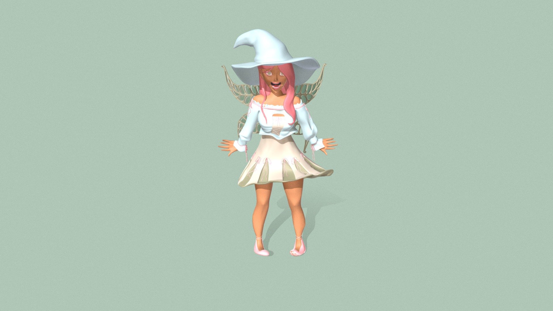 Fairy/Witch Hybrid - 3D model by Chelsie [124946f] - Sketchfab