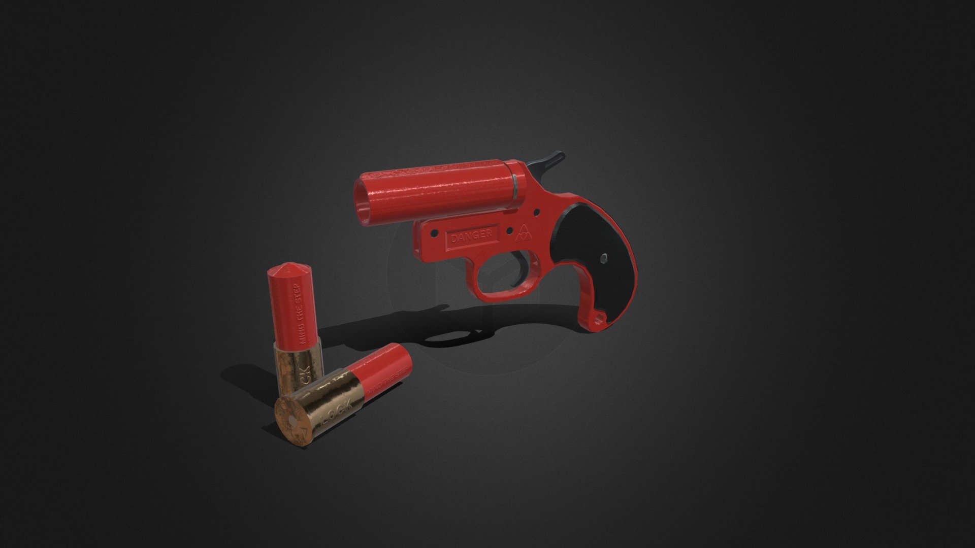 Flare_gun - 3D model by 3DModeling (@vishalPolisetti) [124ab91] - Sketchfab