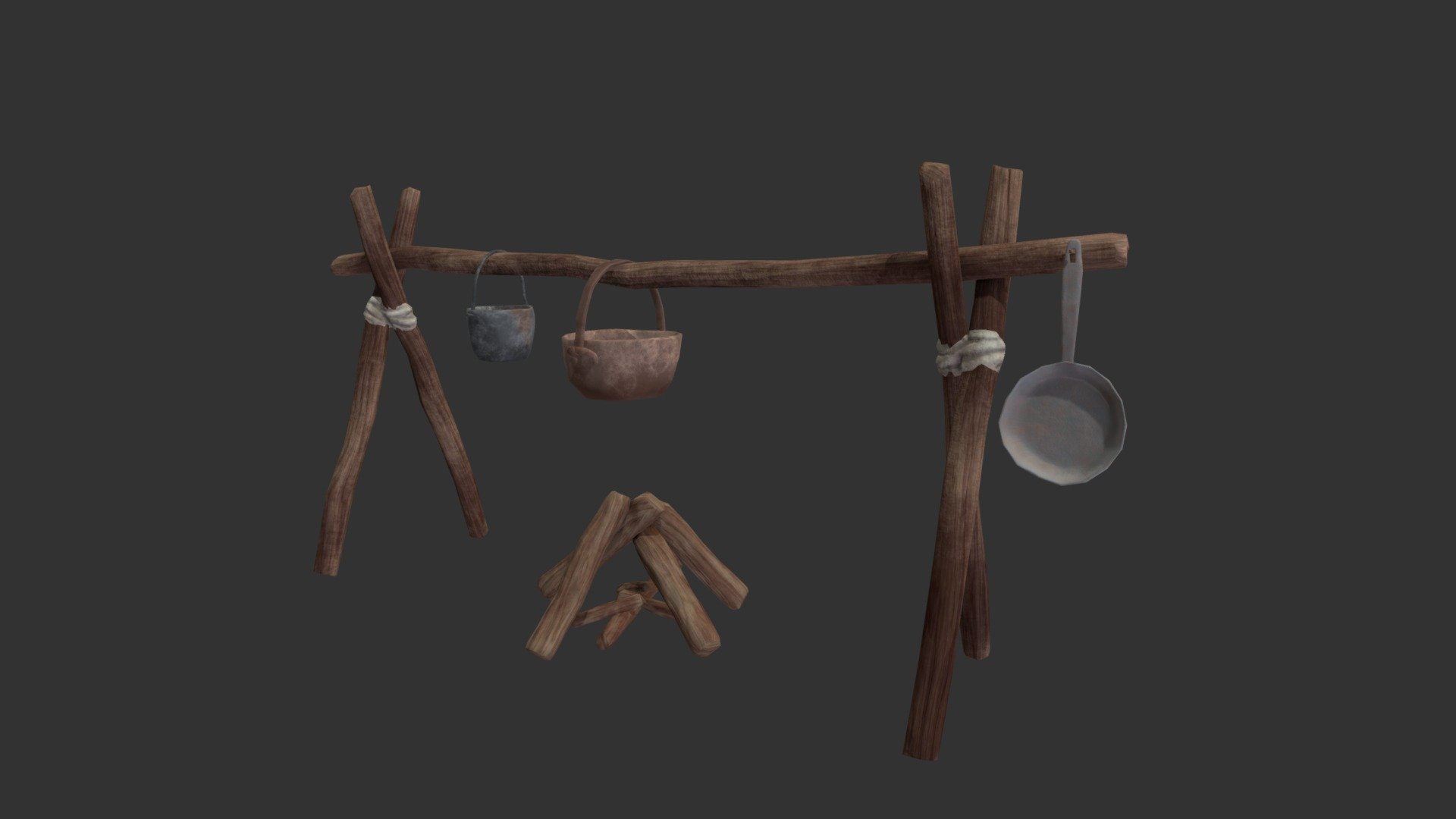 Campfire - Game Asset - Isla de Bato - 3D model by fredeth [124c870 ...