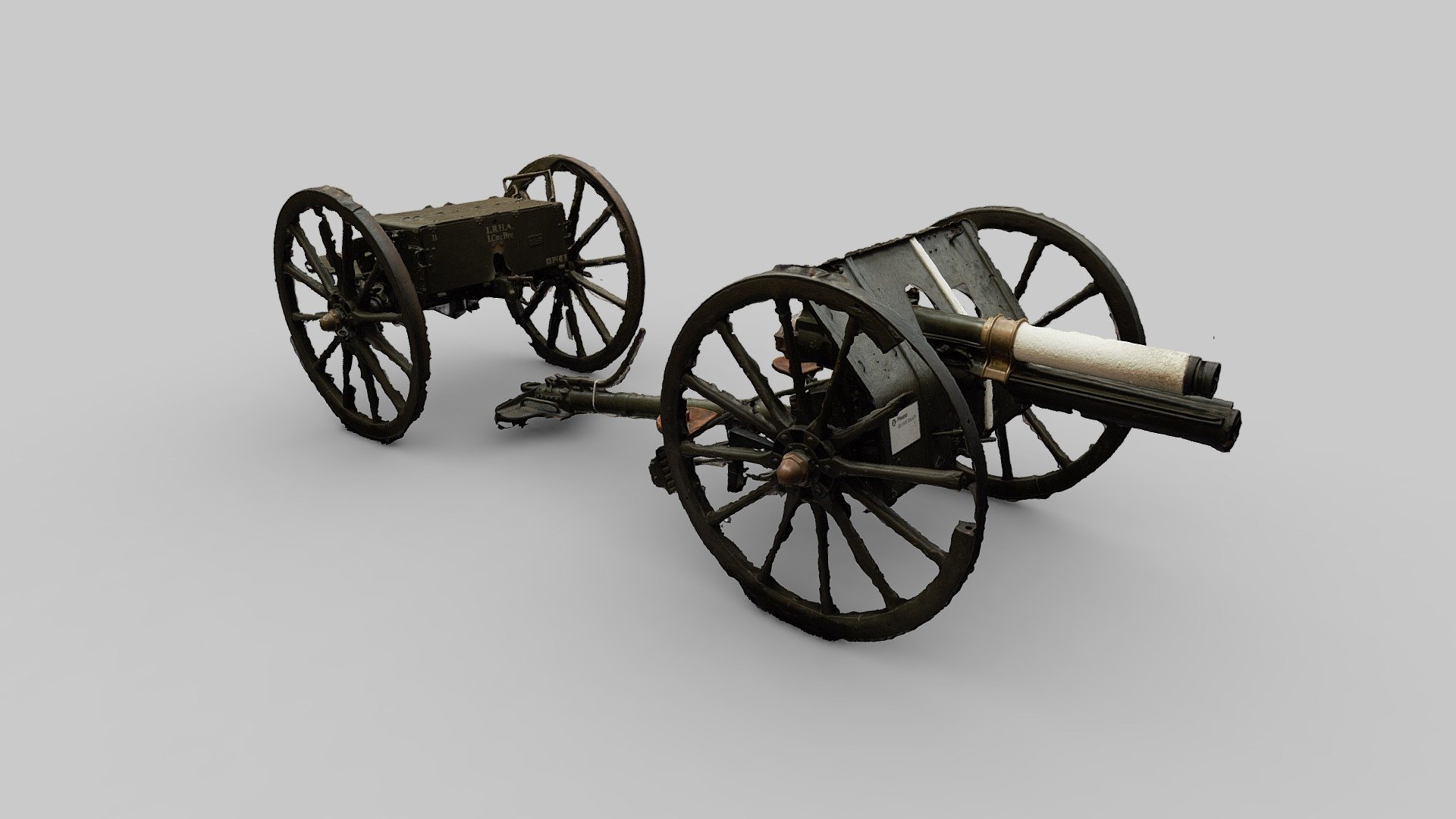Nery Gun And Limber - Download Free 3D model by artfletch [124ca24 ...