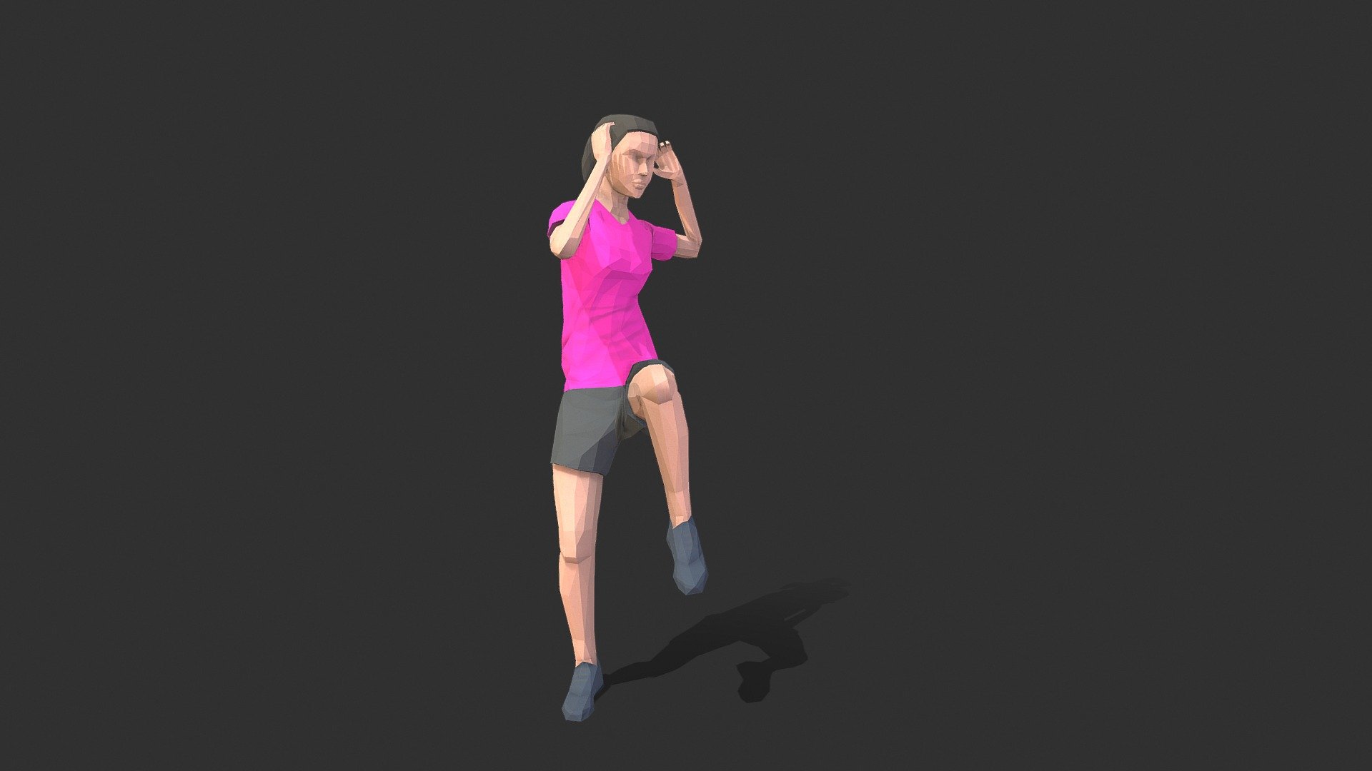 sqaat cross elbow Exercise - Buy Royalty Free 3D model by danielmikulik ...