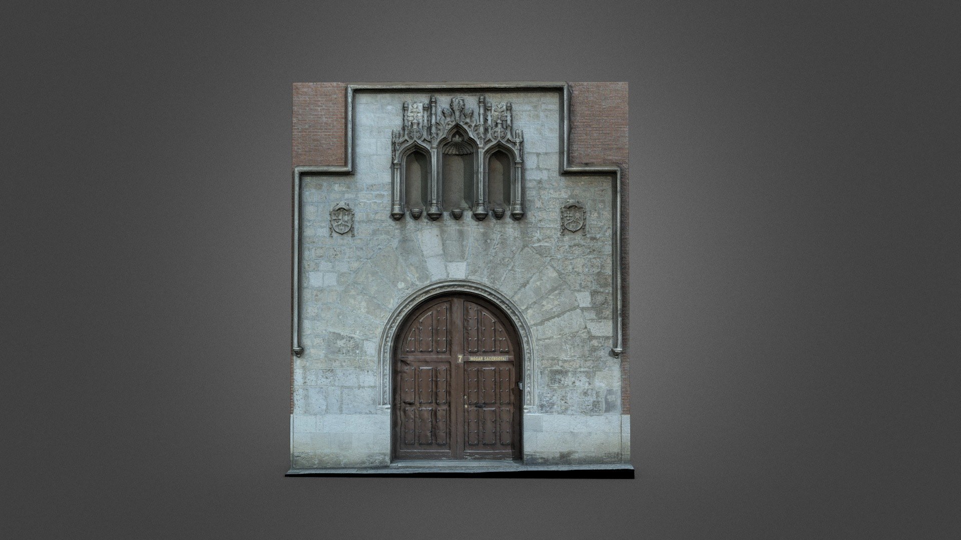 Portada Hospital de San Cosme y San Damián - 3D model by Héctor Fonseca ...