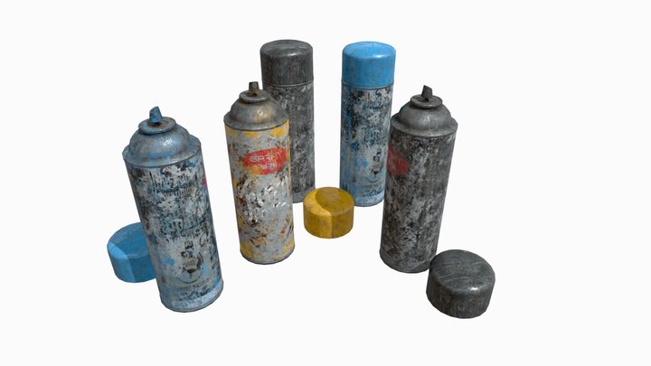 Spray 3D models - Sketchfab
