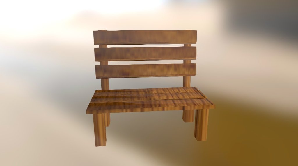 Bench (first Blender project) - Download Free 3D model by Simonsigge ...