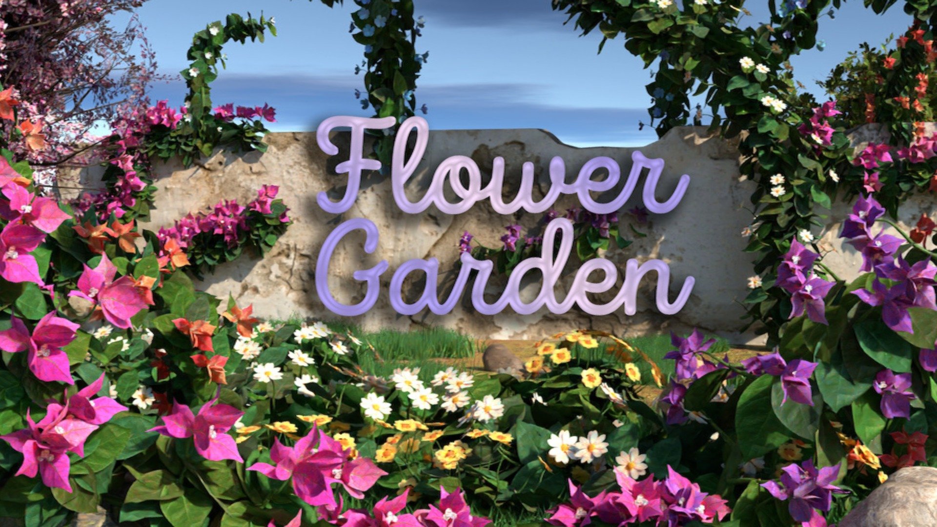 Flower Garden Toolkit for Blender with GeoNodes - Buy Royalty Free 3D ...