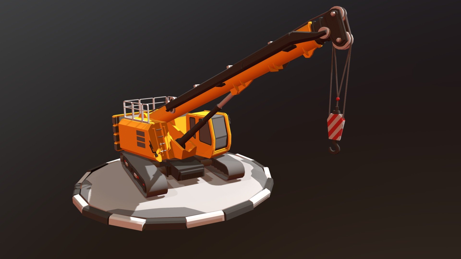 Crane on tracks_DRAFT - 3D model by OlegatoRUS [1253fe9] - Sketchfab