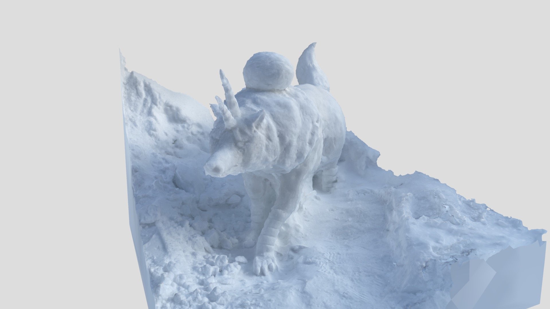 Snow sculpture made by YASU_17LIVE_Ranga_Rimuru - 3D model by maruinco ...