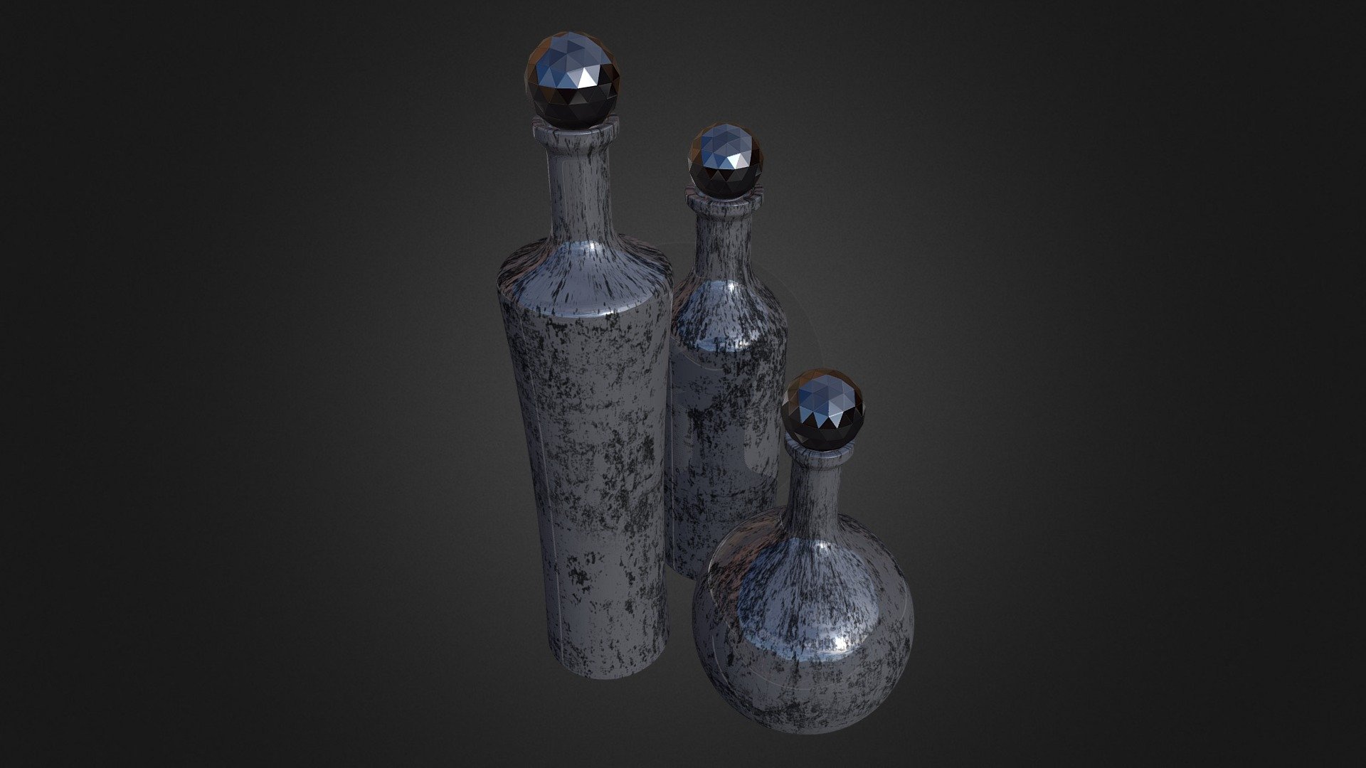 Metal Bottles - Buy Royalty Free 3D model by cgaxis [1255b52 ...