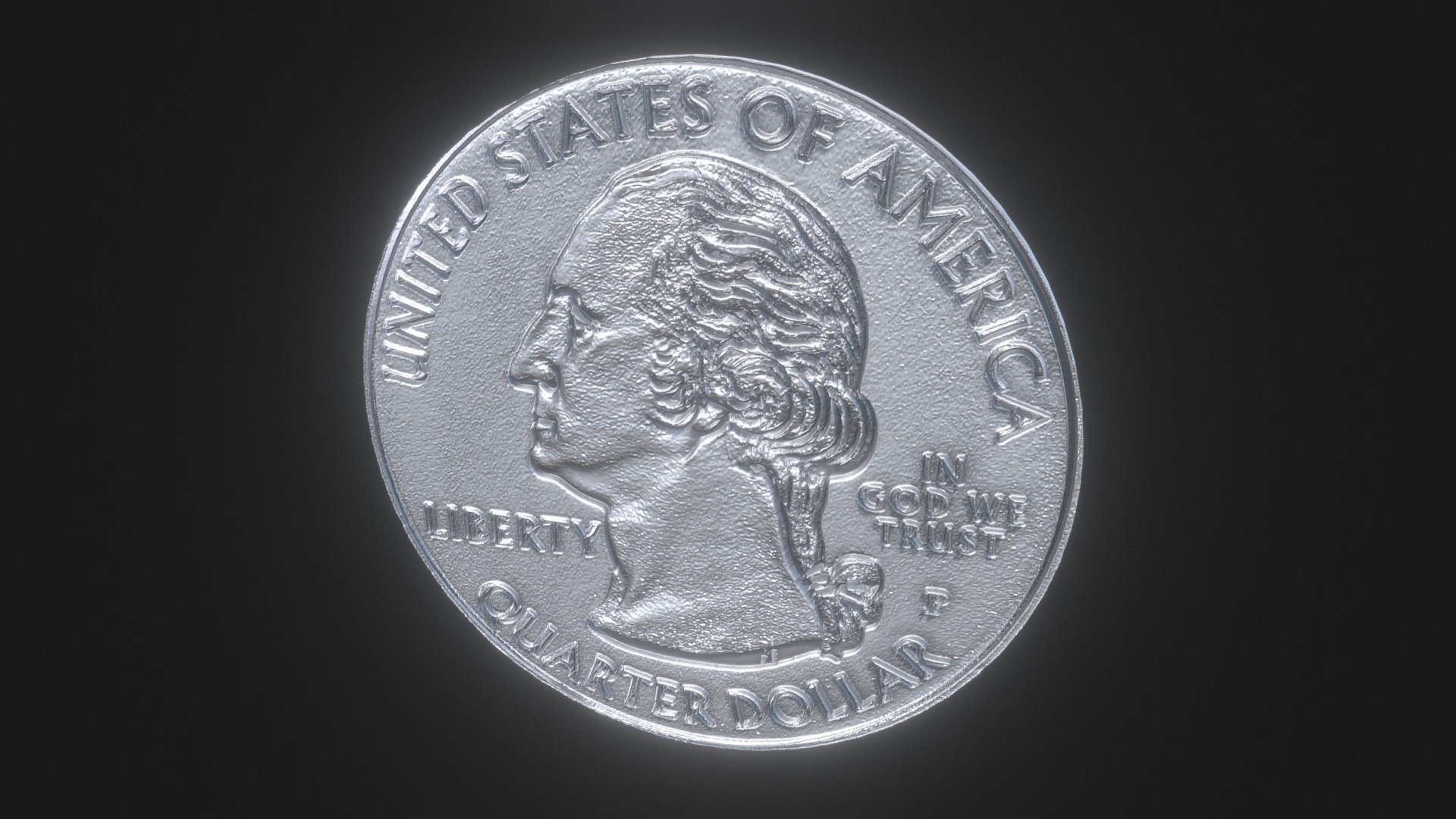 Coin - Quarter Head Side - 3D model by Arthur NY (@ArthurNY) [125763f ...