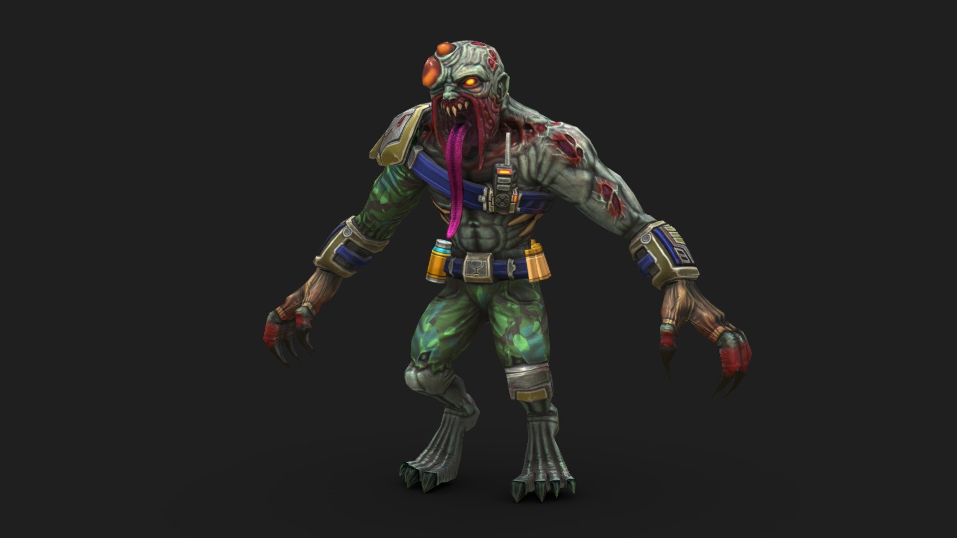 Zombie_Melee_02_s2 - 3D model by CC (@ccsf) [1257c0c] - Sketchfab