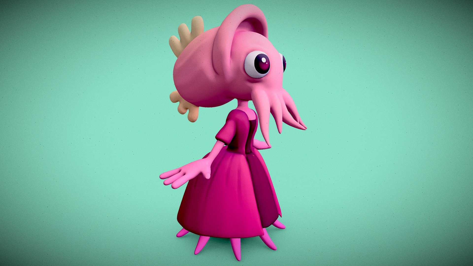 Cuttlefish Lady Sculpt - Download Free 3D model by aaleaf_aart [1259c45 ...
