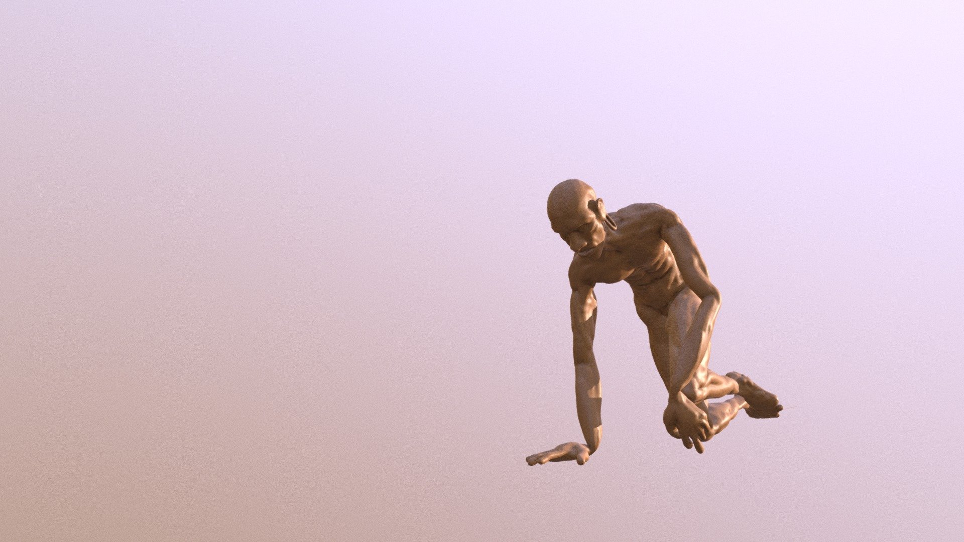 Crawling dude - 3D model by Luke Bubb (@lukebubb) [125ab42] - Sketchfab