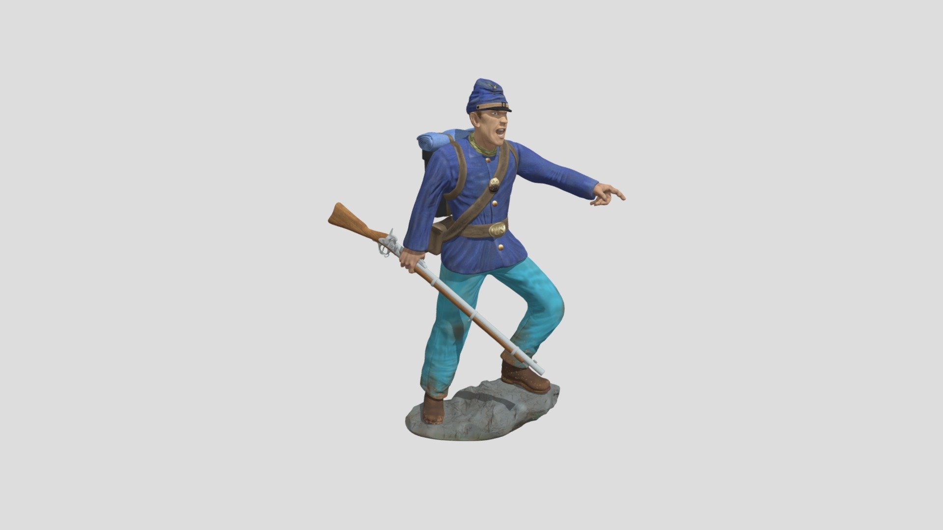 American continental infantry - 3D model by Muhammetdaniel [125af08 ...