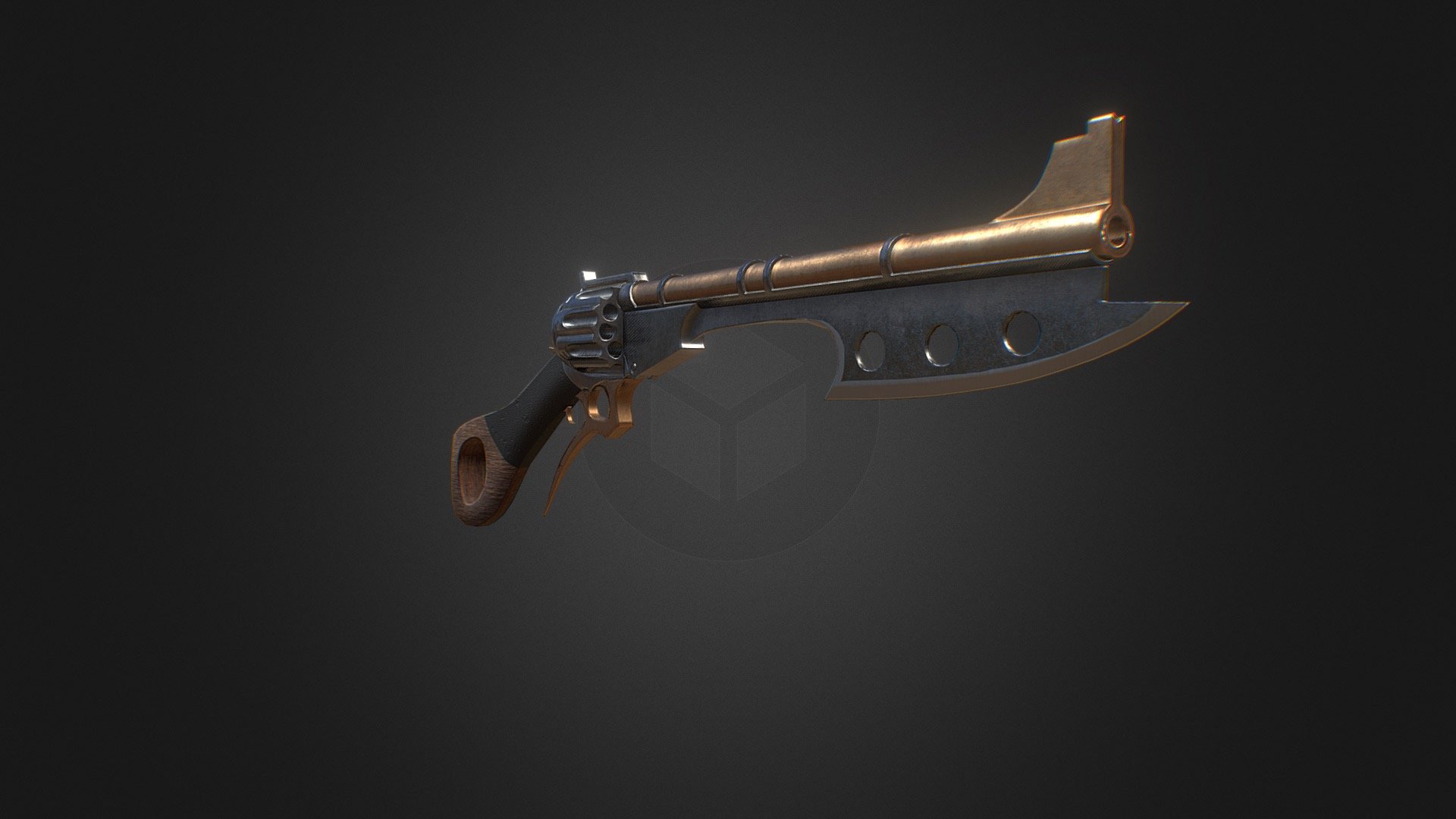 [WIP] Gun - 3D model by Elisha Smith (@emsmith2) [125b702] - Sketchfab