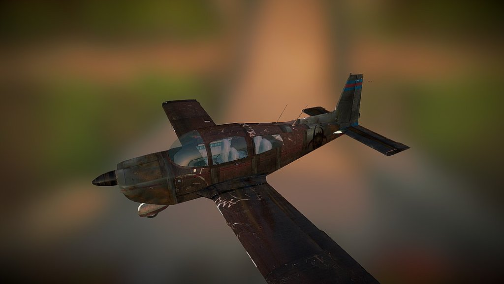 post-apocalyptic airplane - 3D model by lost1990 [125d0a2] - Sketchfab