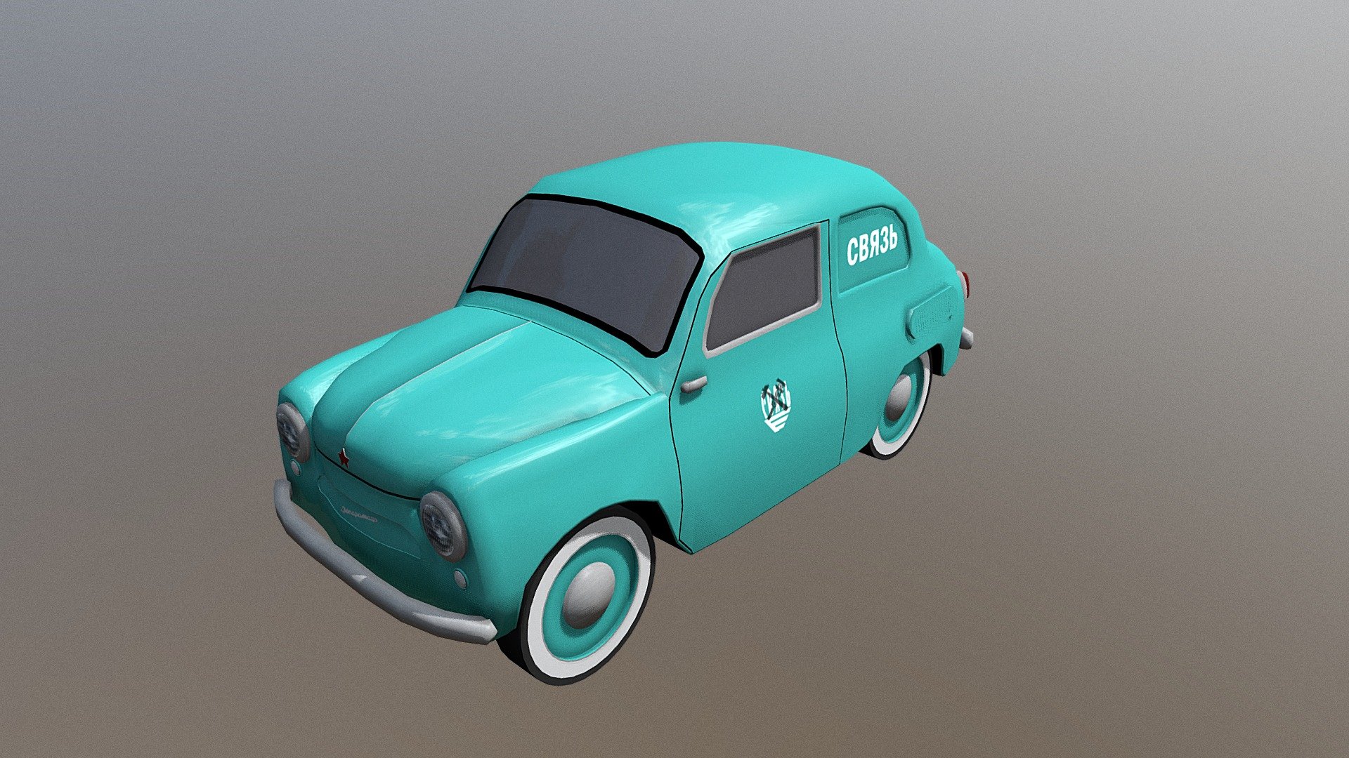 The Soviet model ZAZ-965С of 1960-1962 - 3D model by cr_monroe (@cr ...