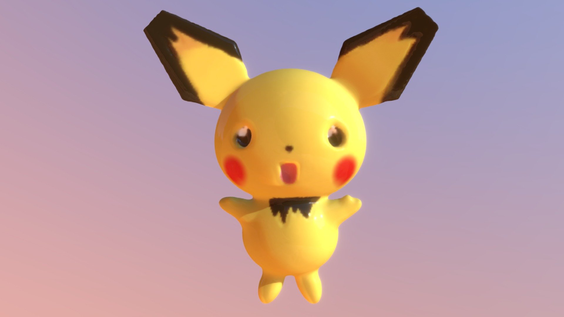 Pichu Model - 3D model by dinzeeyz [126053b] - Sketchfab