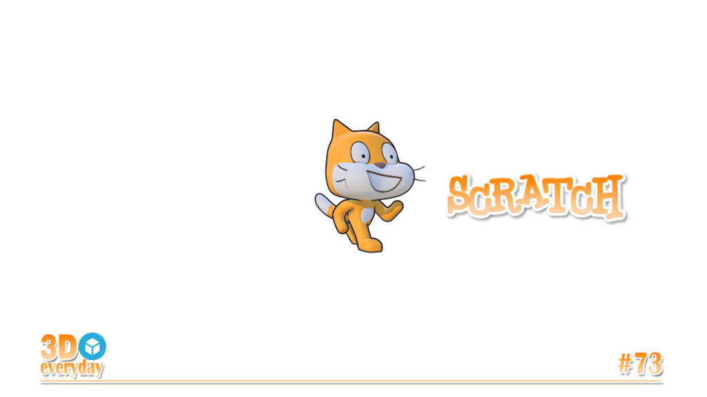 Day#73: The Scratch Cat - 3D model by JuanG3D (@juang3d) [1260695] - Sketchfab
