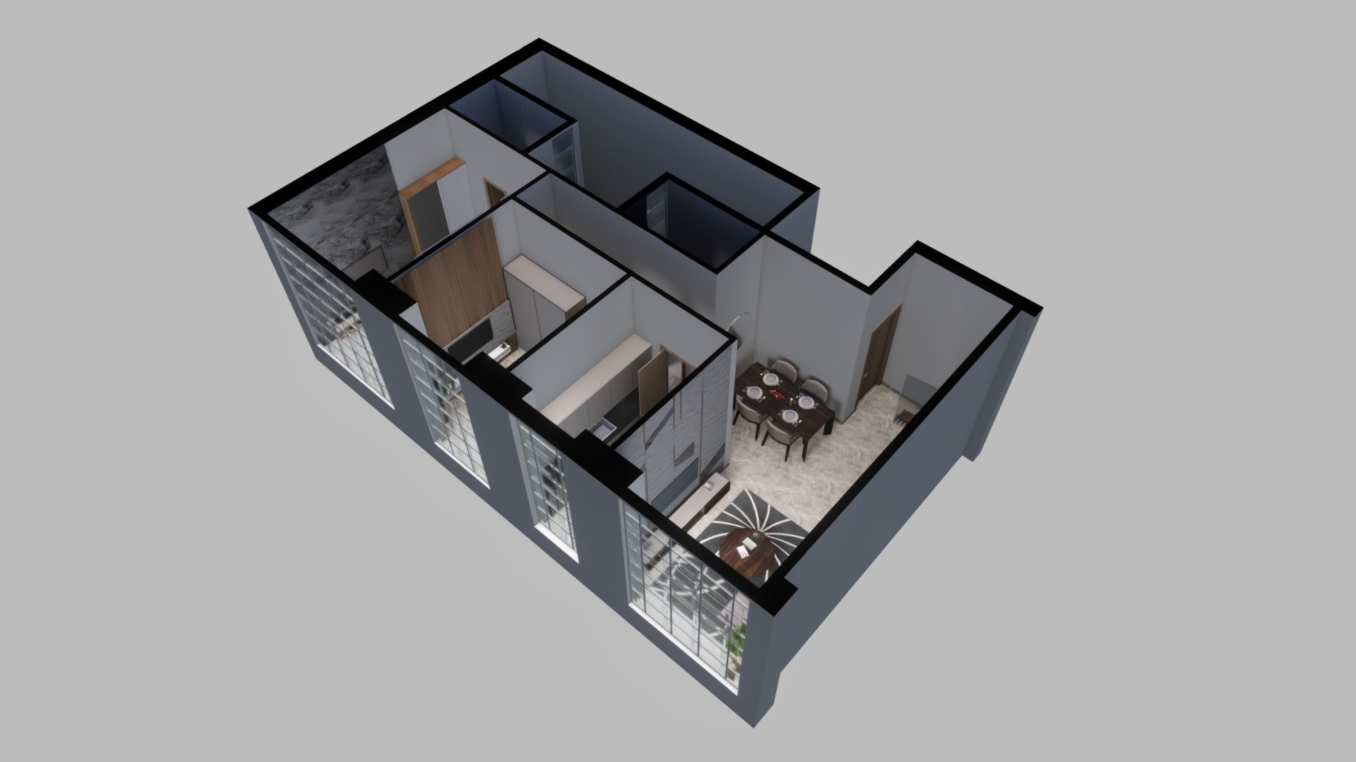 2BHK_Loft_L - Download Free 3D model by arman (@arman_openhaus ...