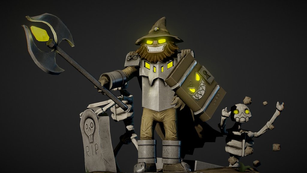 Necromancer (highpoly) - 3D model by Gnarrf [1263835] - Sketchfab