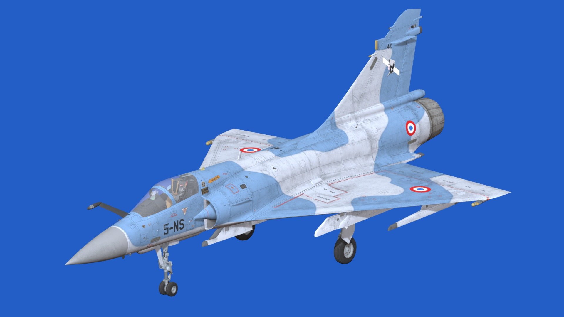 Dassault Mirage 2000 - Download Free 3D model by Rhine_Lab_Muelsyse ...