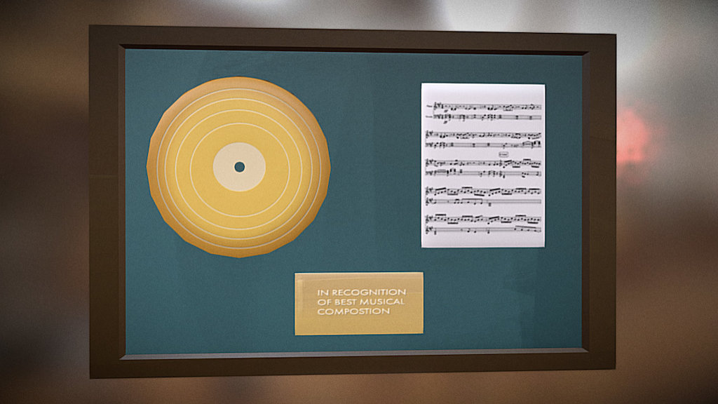 Gold Record Plaque - 3D model by SparkyPantsMcGee [1264147] - Sketchfab
