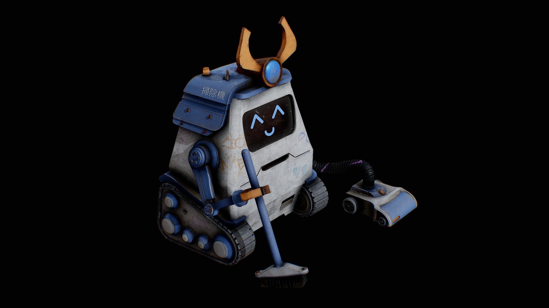 Artstation Challenge: Tormented Cleaning Bot - 3D model by FLO_wav ...