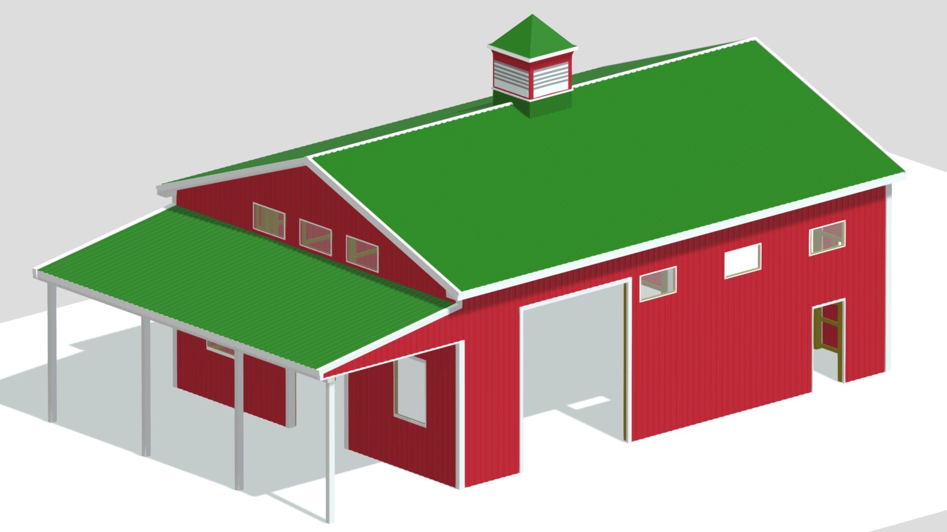 L&C Pole Barn - Download Free 3D model by Deedz [1266af2] - Sketchfab