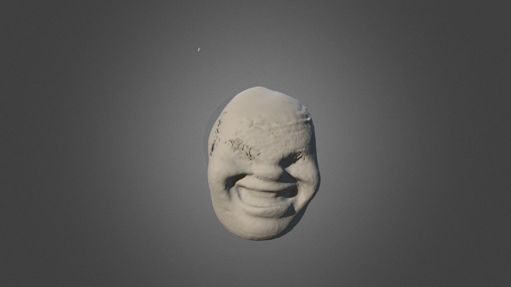 [ Raw Mesh ] Grinning Face - 3D model by FLUX (@flux3dp) [12673f2 ...