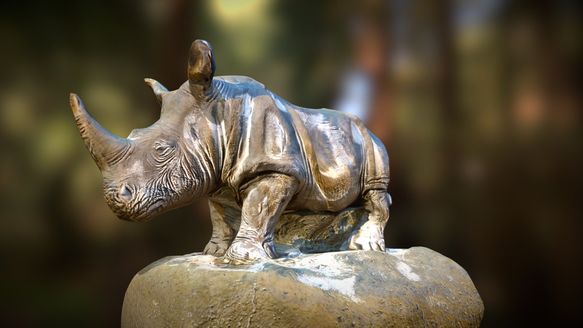 Sculpture of a Rhino - Buy Royalty Free 3D model by PATH DEFORM ...