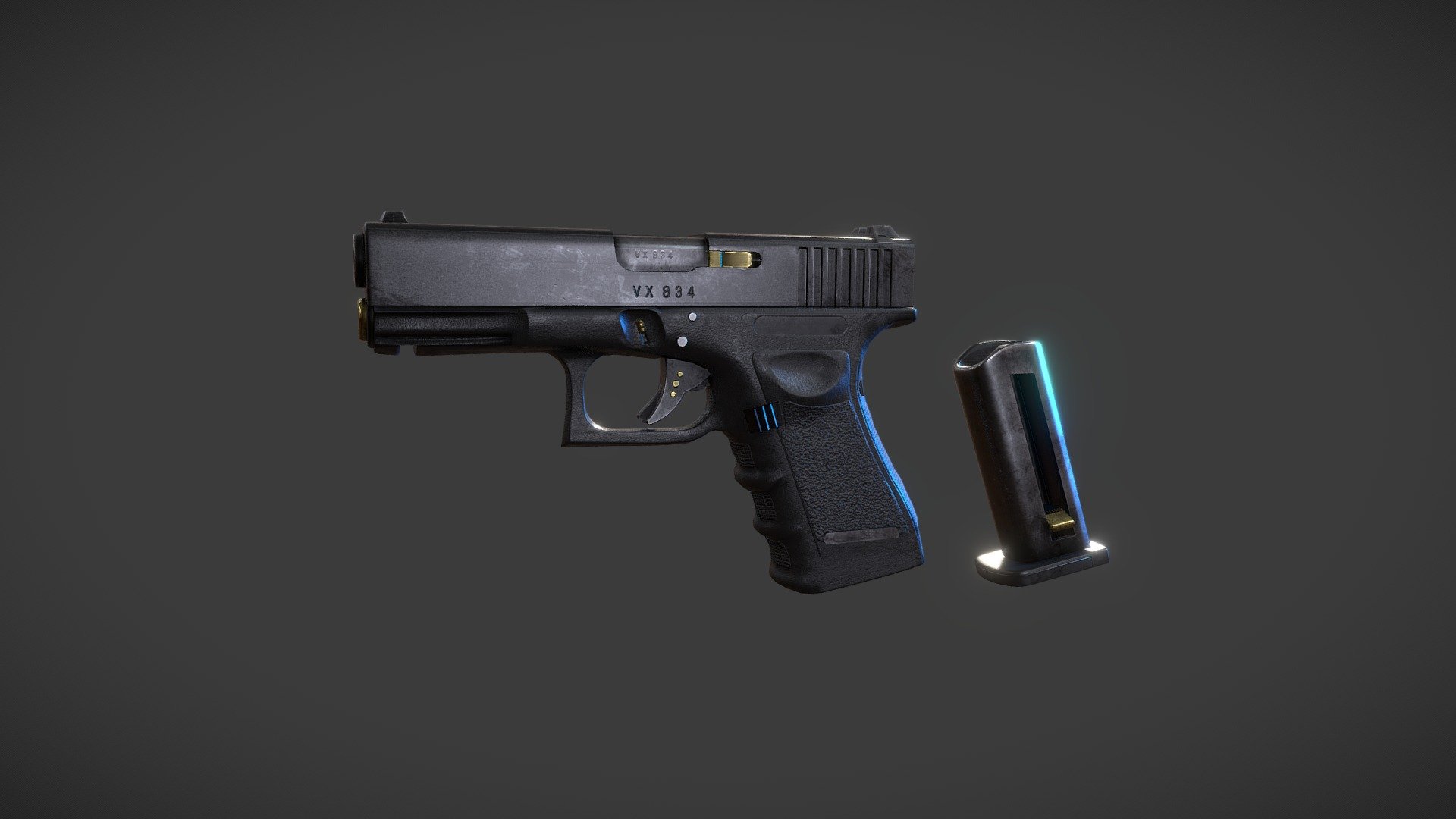 Gun 9mm - Buy Royalty Free 3D model by mantecado [126e06c] - Sketchfab ...