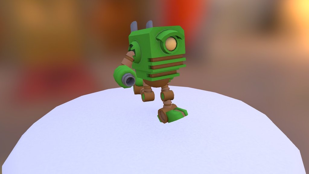 Cartoon Robot - Bot One - 3D model by Djingarey Art (@DjingareyArt ...