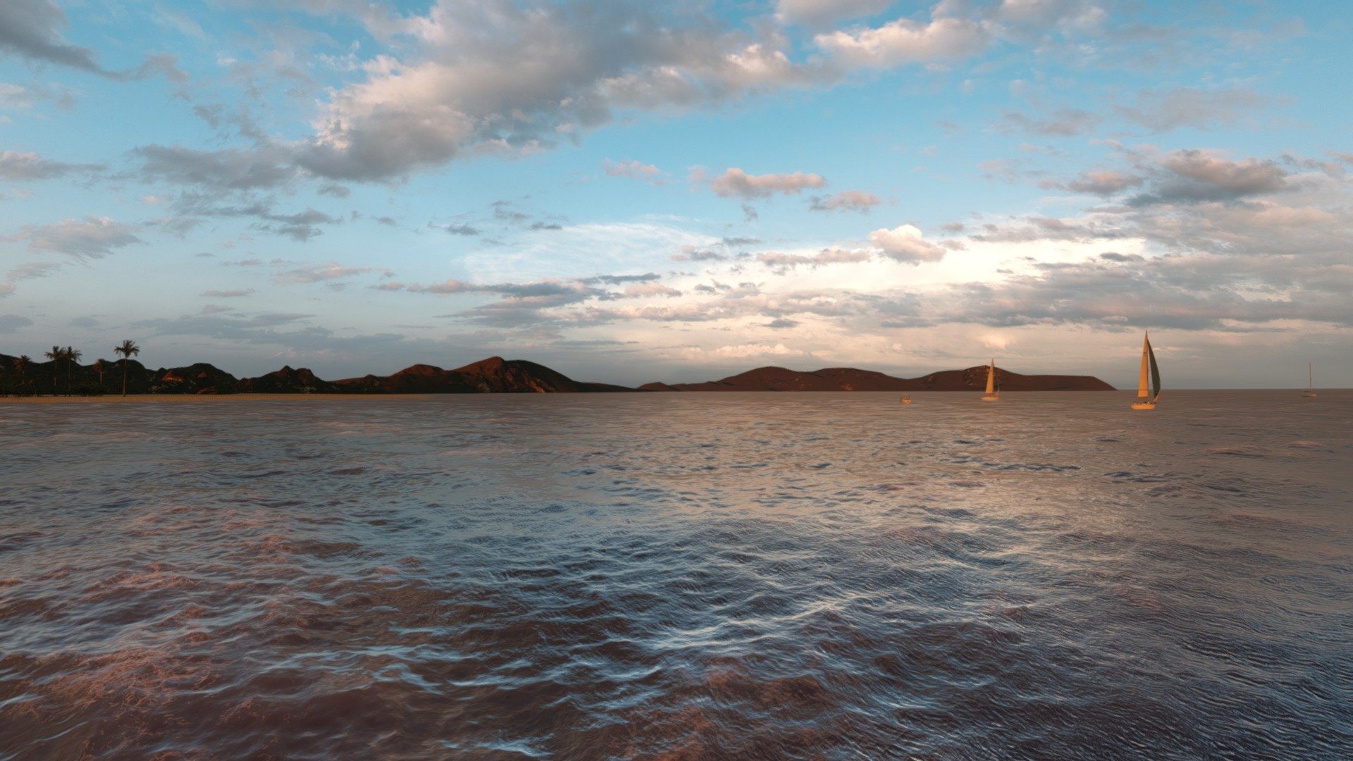 HDRI & SKY BOX 8K - SEA SUNSET SCENE - Buy Royalty Free 3D model by ...