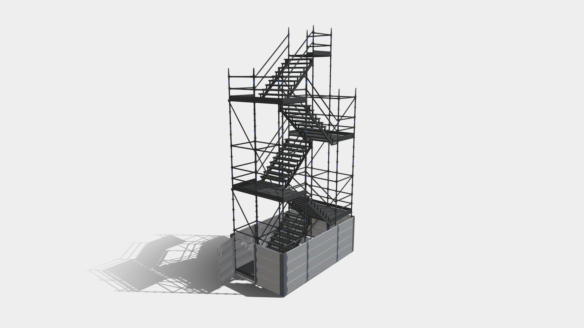 MP Emergency Stairs - 3D model by pilosiosrl [1276308] - Sketchfab