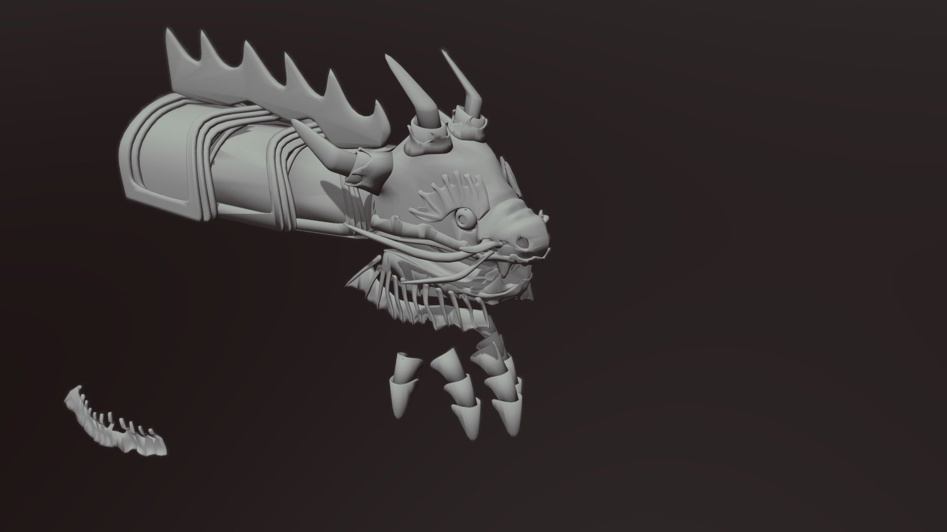 Dragon Arm [3D printable] - 3D model by ramzi_khairi [1277f8f] - Sketchfab