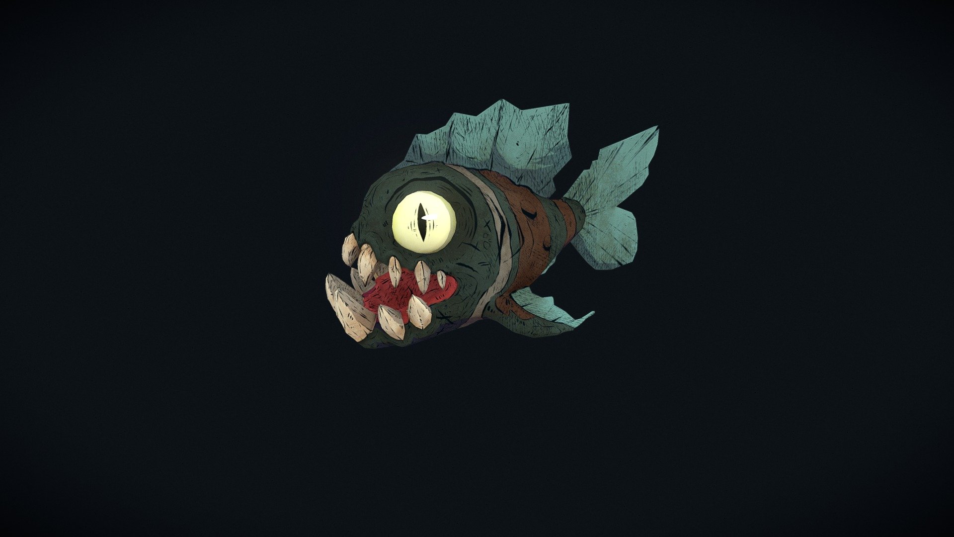 Angry Fish - 3D model by Ra1zen [127c7d0] - Sketchfab