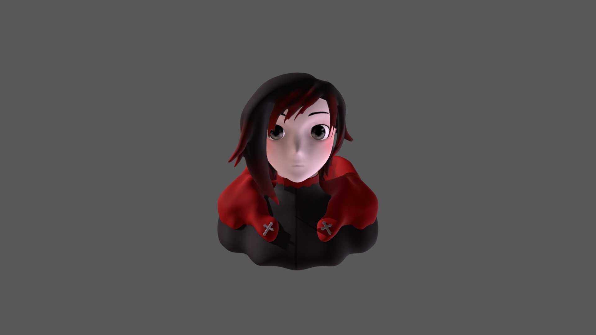 Rwby ruby bust - 3D model by McQueenJohnathan (@McQueenJohnathan ...