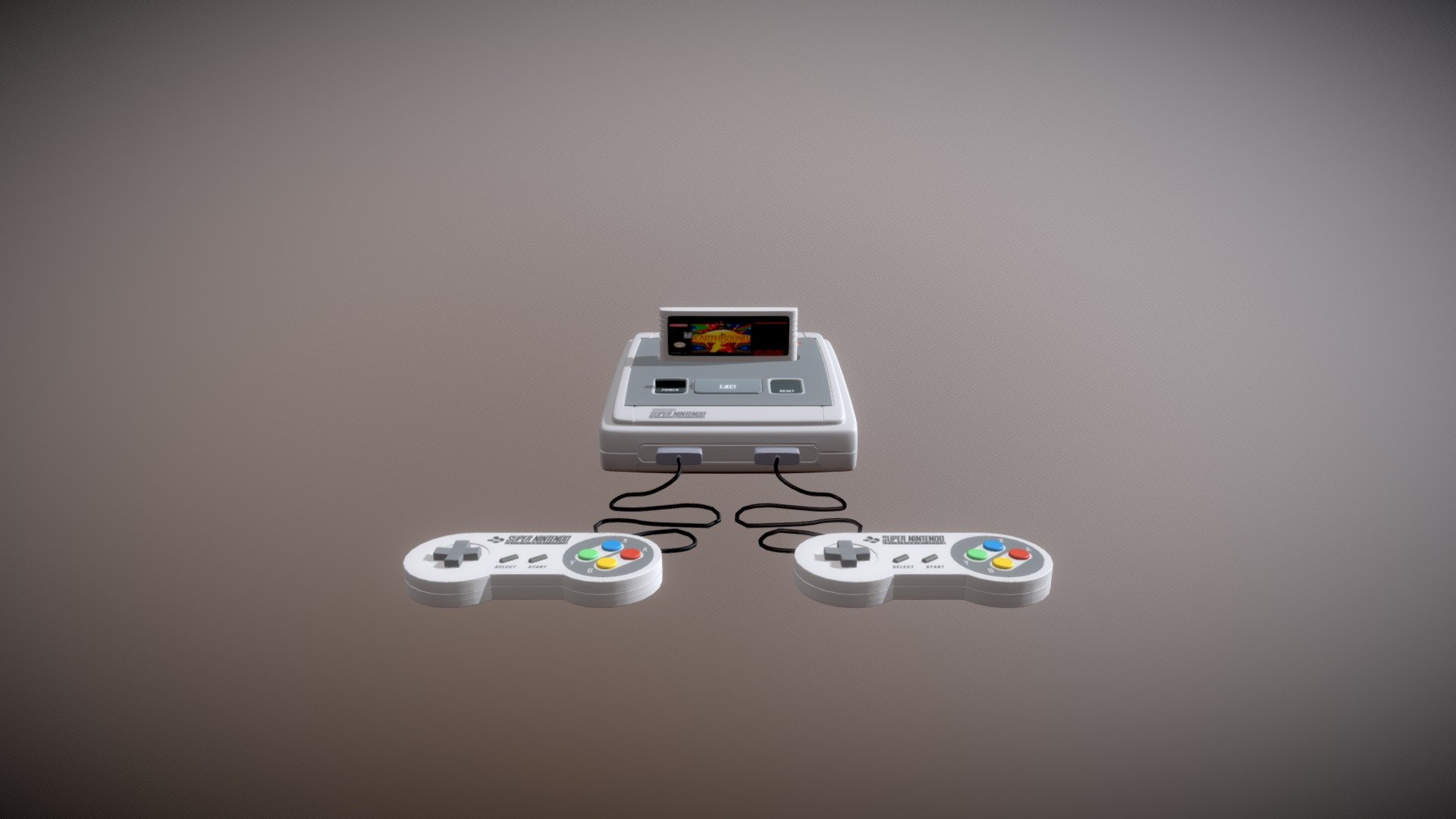 SNES Console - 3D model by Amin Bile (@AminBile) [12819e8] - Sketchfab