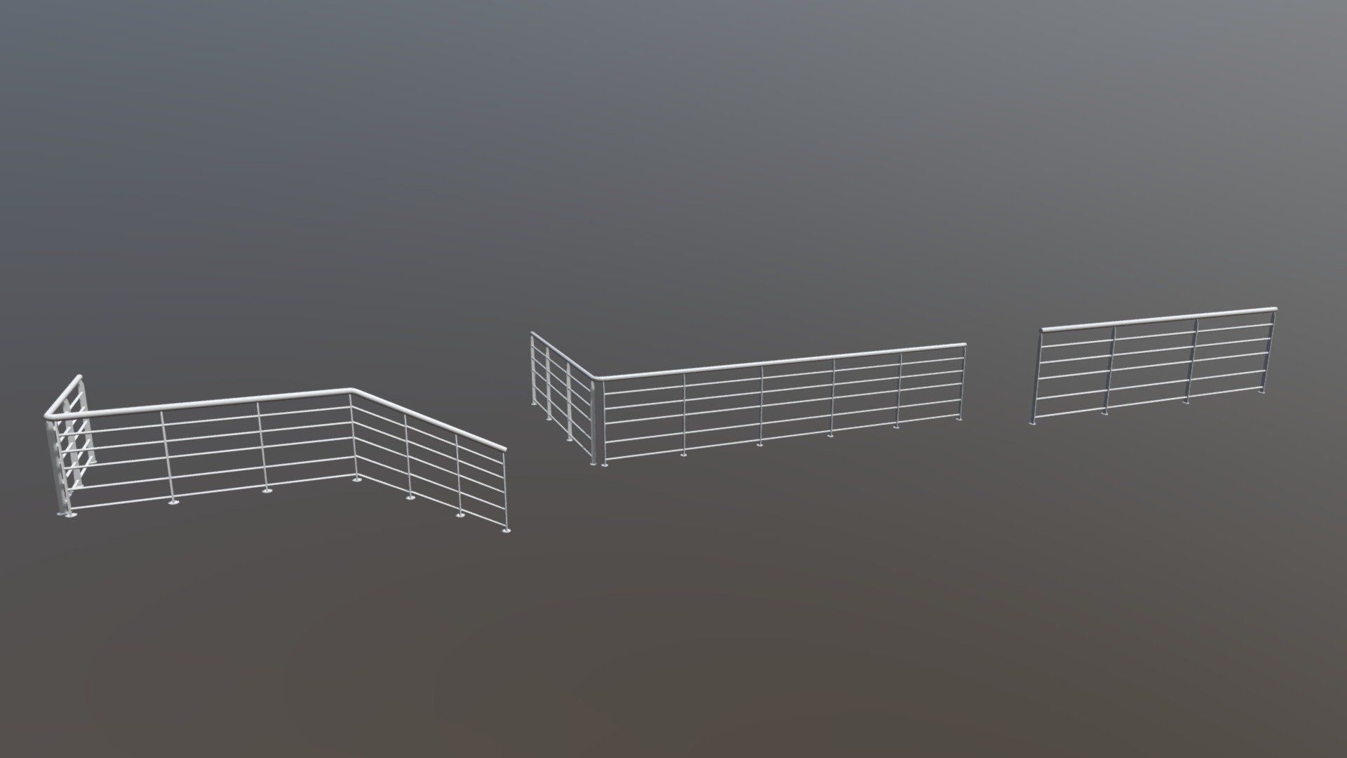Railing - Download Free 3D model by emrebaturbatus [1282b98] - Sketchfab
