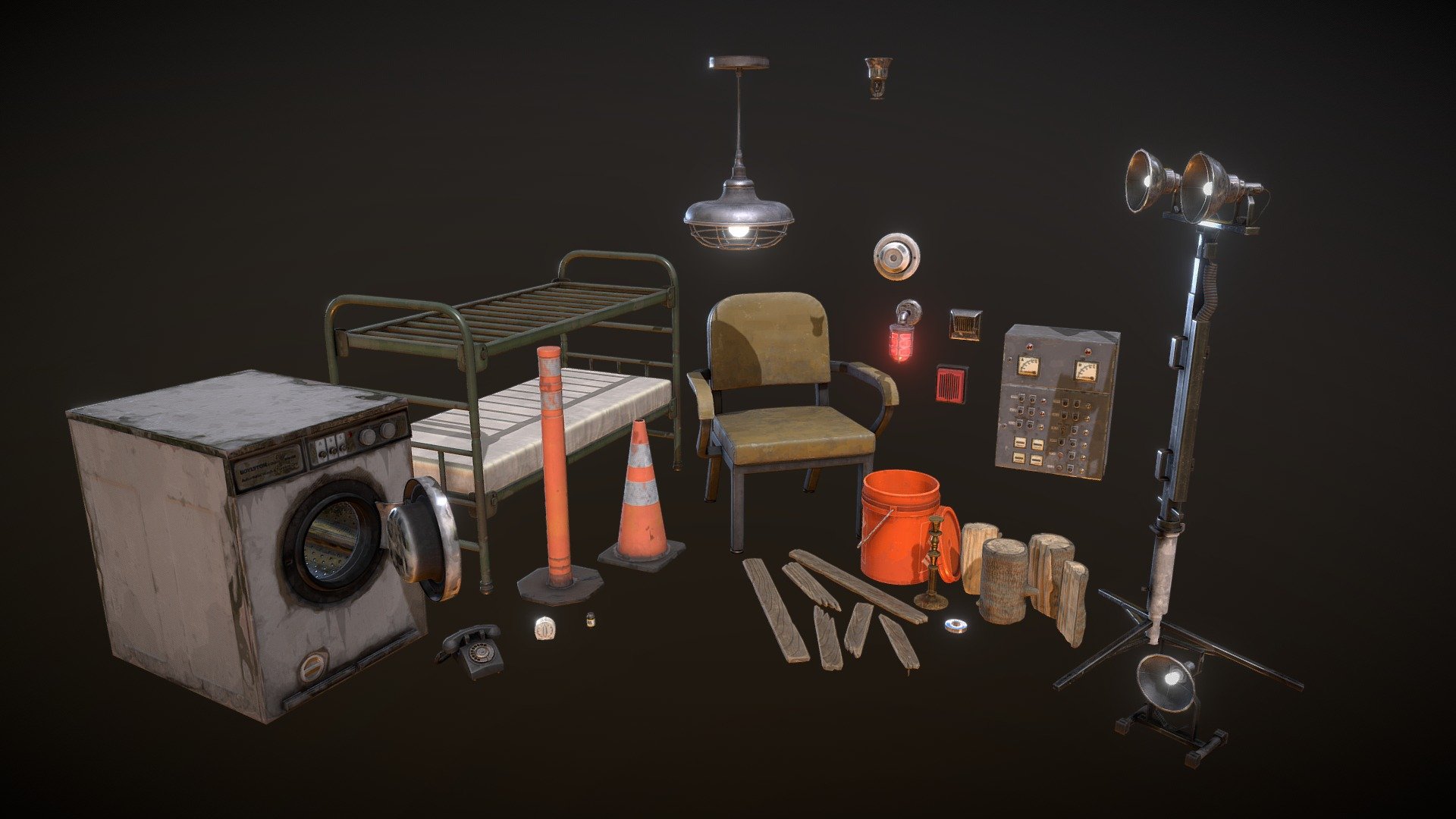 Walking Dead Props 3 - 3D model by N8 (@nathanmlange) [12844e3] - Sketchfab