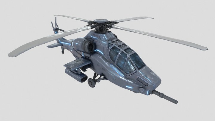 Military-helicopter 3D models - Sketchfab