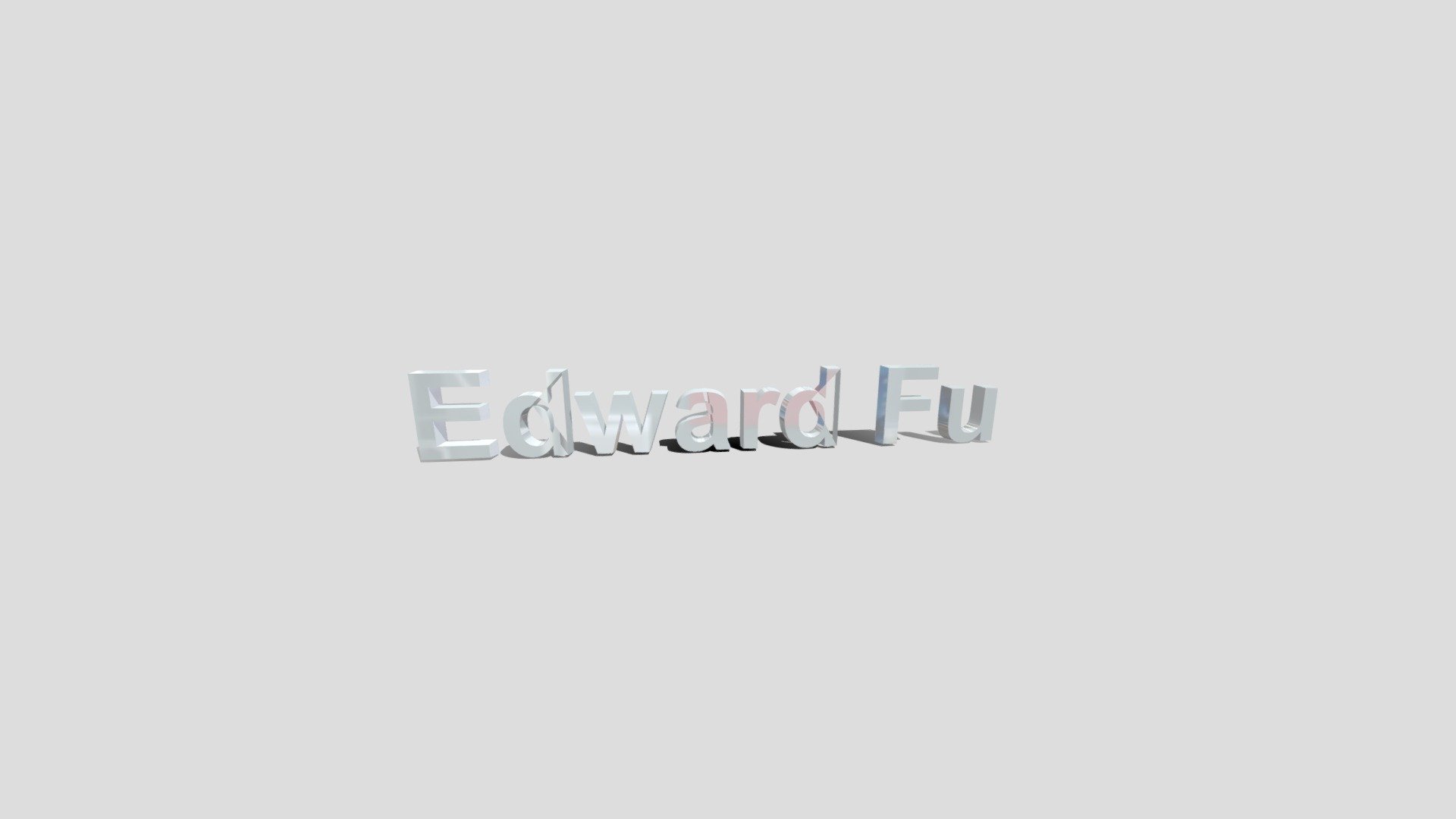 Week1_signature_fu_edward - Download Free 3D model by fu368 [1288bd2 ...