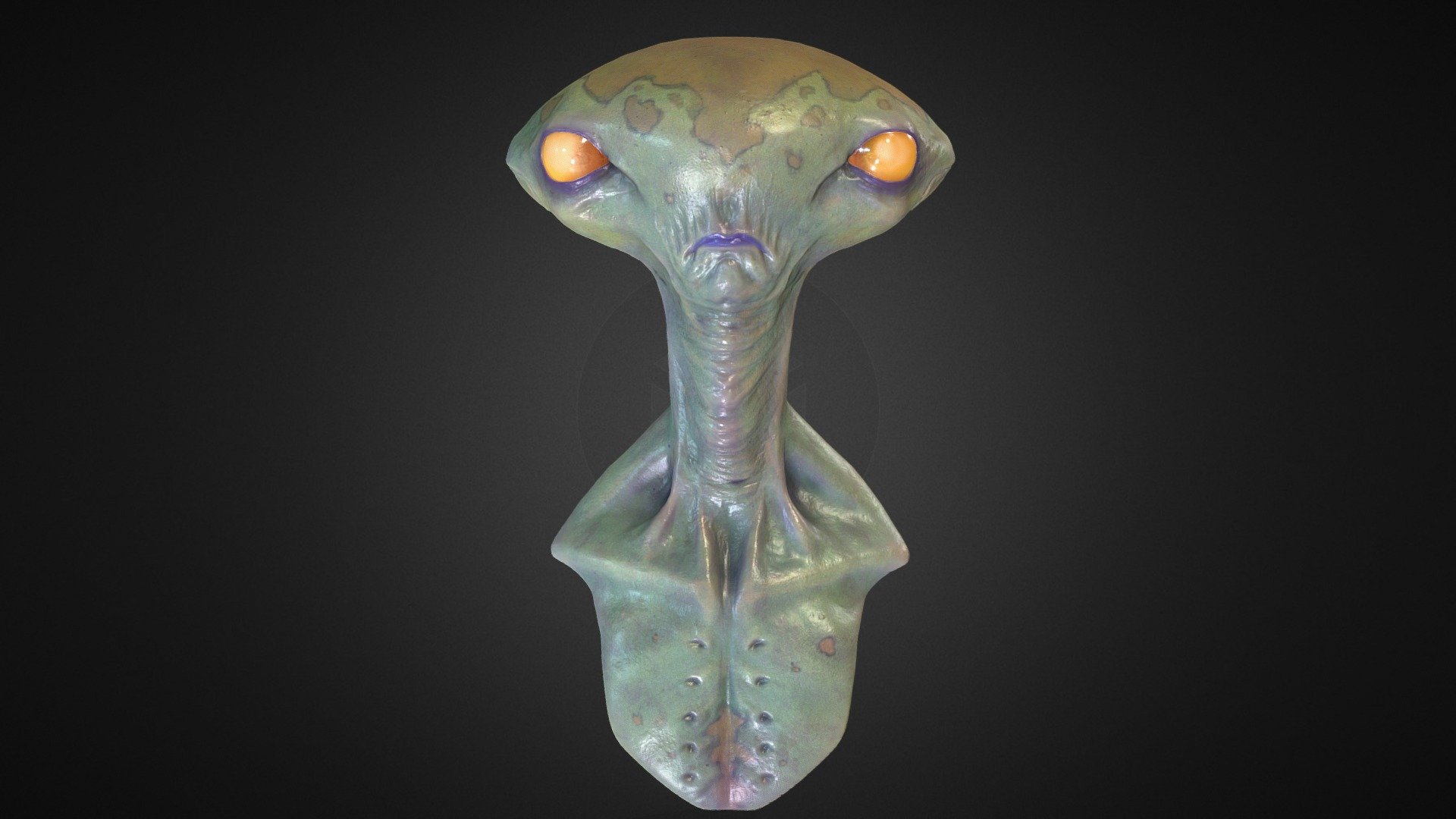 Alien ET - 3D model by gabrieldestro [1288f1b] - Sketchfab