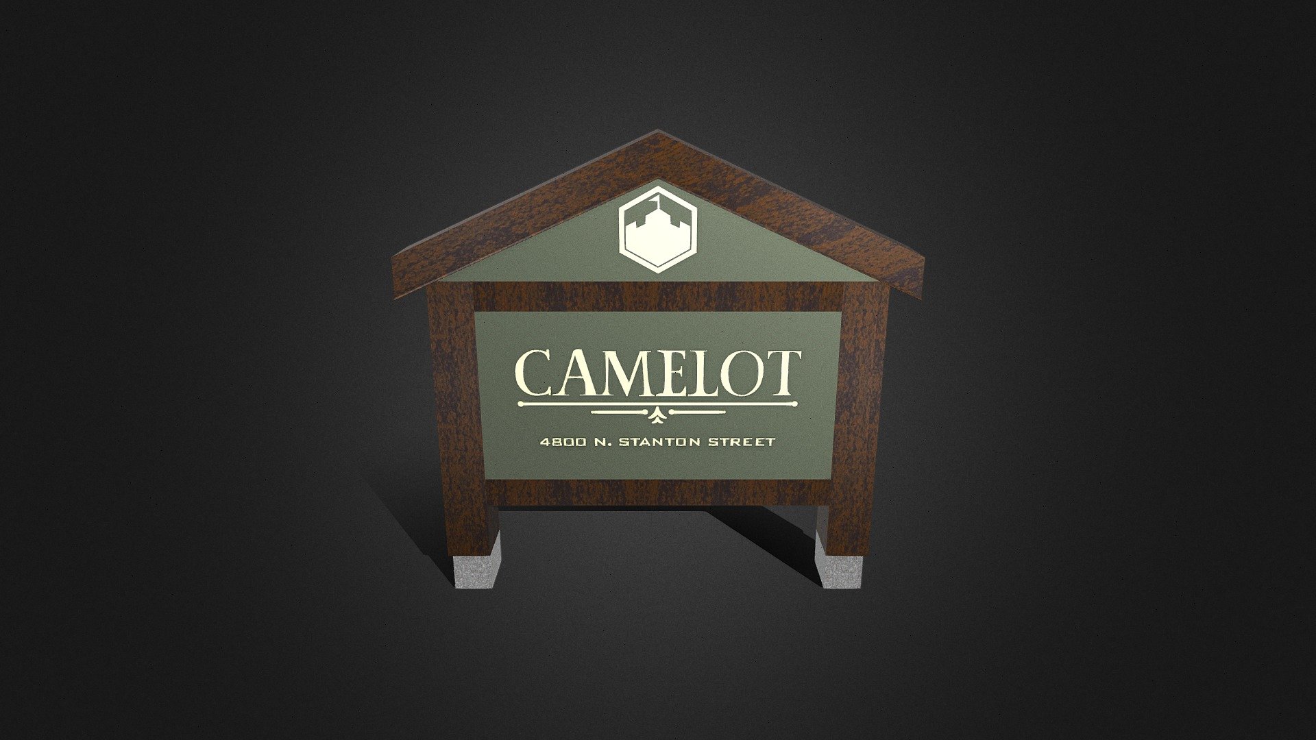 Camelot Sign Green Patina - Download Free 3D model by Ruben Morales ...